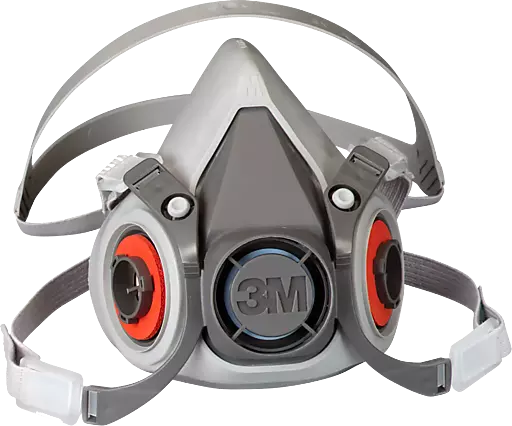Respirateur 3M réutilisable à demi-masque, série 6000, thermoplastique